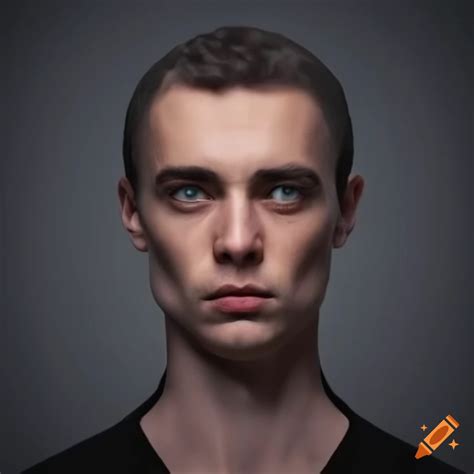 Portrait Of A Man In A Black Robe With An Angular Face On Craiyon