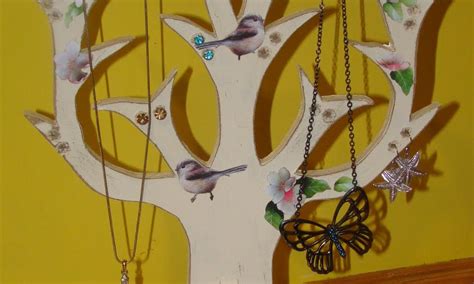 Busy Crafting Make A Wooden Shabby Chic Jewellery Tree