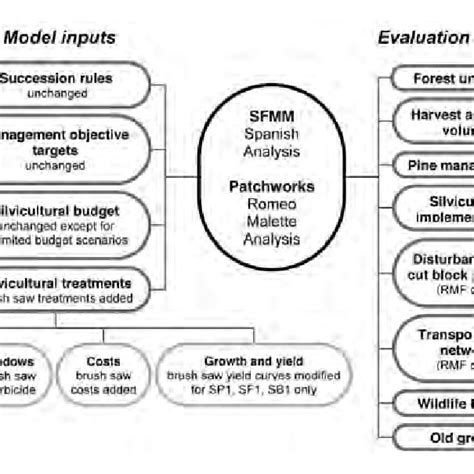 modelling framework applied in the scenario analyses to determine the