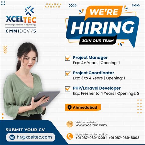 Xceltec Careeropportunities Innovation Joinus Ahmedabad Projectcoordinator