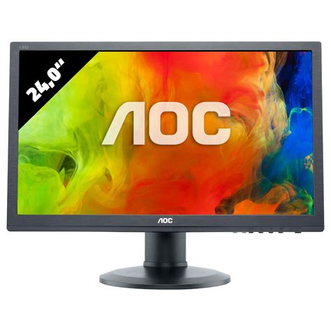 AOC E2460PDA - 24,0 Zoll - 1920 x 1080 FHD - 5 ms - Schwarz