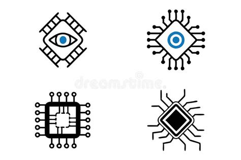 Futuristic Microchip With Advanced Technology And Glowing Circuits Representing The Digital