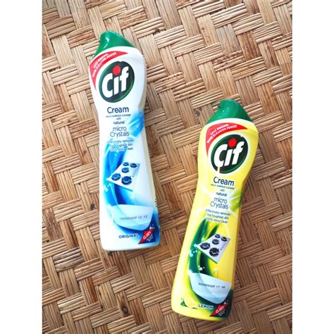 Cif Cleaning Cream ผลิตภัณฑ์ขจัดคราบฝั่งลึก กลิ่นเลม่อน และ ออริจินัล