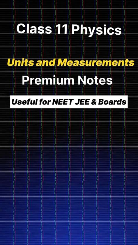 Units And Measurements Cbse Notes For Class 11 Physics Mtg Cbse