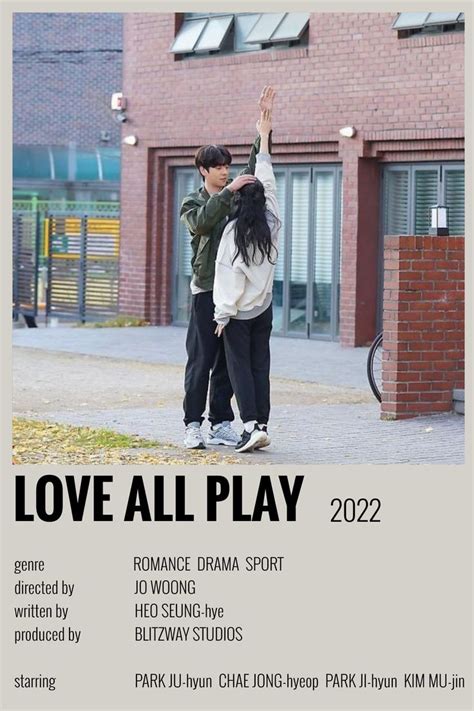 Minimalist Kdrama Poster Love All Play Film Afişi Kore Draması