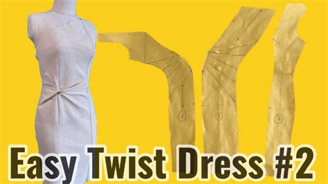 Easy Twist Knot Front Dress Im K Pattern Making 2 Youtube