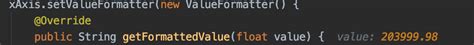 Value Formatter Is Not Receiving The Correct Values Issue PhilJay MPAndroidChart GitHub