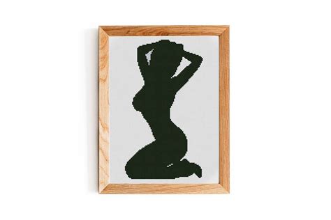 Sexy Girl Cross Stitch Pattern Decor Stitch PDF Needlepoint Etsy