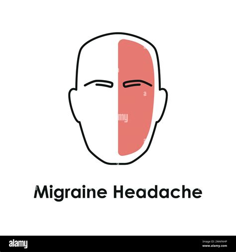 Exertion Headache Color Icon Vector Isolated Illustration Migraine