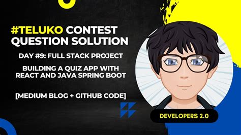 Building A Quiz App With React Spring Boot Full Stack Web