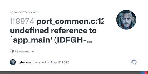 Portcommonc123 Undefined Reference To `appmain Idfgh 7394