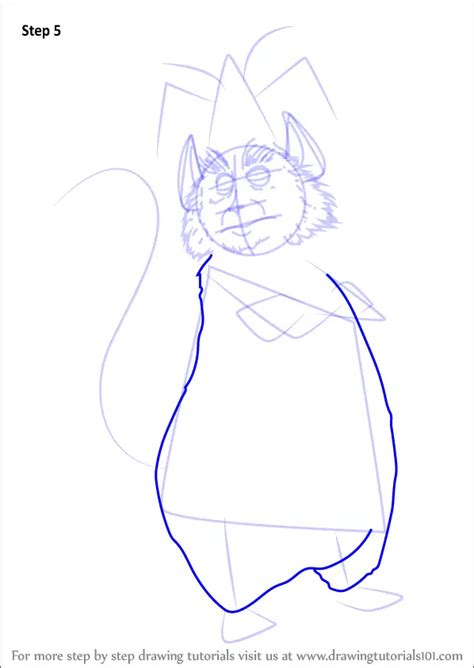 How To Draw Uncle King Julien From All Hail King Julien All Hail King Julien Step By Step