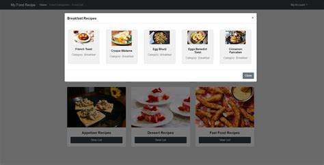 My Food Recipe Using PHP With Source Code SourceCodester