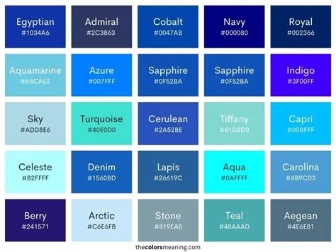 556 Unique Color Names Colorful Name Infographic