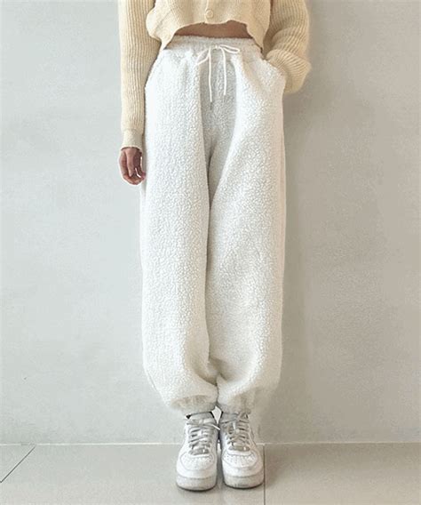 한파무적🔥도톰🔥 따뜻 양털 덤블 조거 팬츠 바지 겨울팬츠 겨울바지 뽀글이 오버사이즈 빅사이즈 통통 남녀 남여 공용 오버핏 후리스 와이드 기모팬츠 후리스바지 에이블리