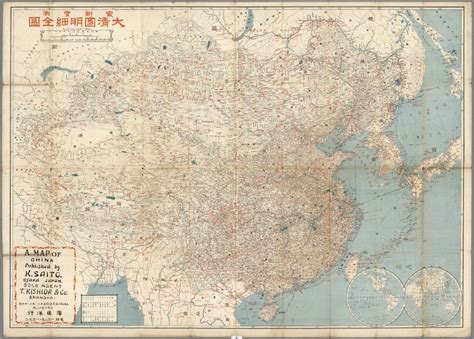 素材分享丨27张手绘古地图，总204g！（含1909年大清国地图、1820年世界地图）