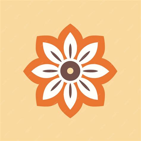 Premium Vector Seamless Colorful Single Flower Pattern