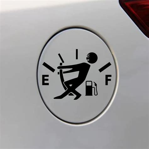 Dewtreetali 12cm92cm High Gas Consumption Decal Fuel Gage Empty