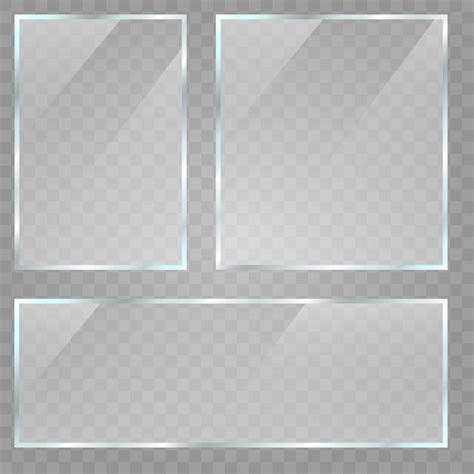 Premium Vector Glass Plate Acrylic And Glass Texture With Glares