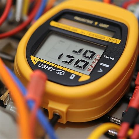 A Visual Of A Multimeter In Use Measuring Current With Test Leads