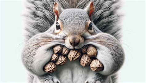 Squirrels Secret Max Nuts Held In One Mouthful