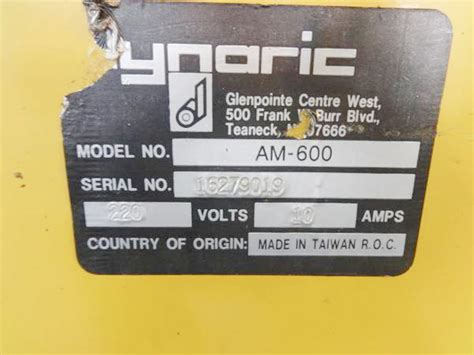Used Dynaric Am 600 Strapping Machine For Sale