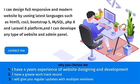 Design Html Css Bootsrap And Php Websites And Wordpress Also With