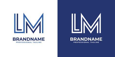 Letter Lm Line Monogram Logo Suitable For Business With Lm Or Ml Initials 34827088 Vector Art