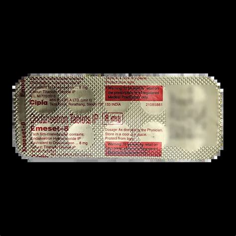 Emeset 8mg Tablet 10s Uses Side Effects Price And Generic Substitutes Medkart