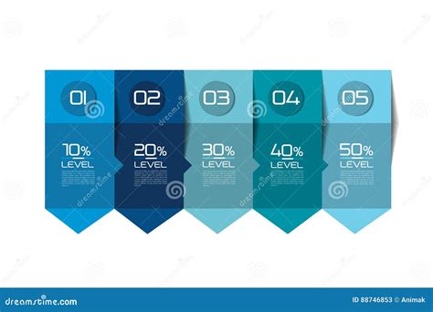 3 Step Tab Schedule Template Banner Infographic Diagram Chart