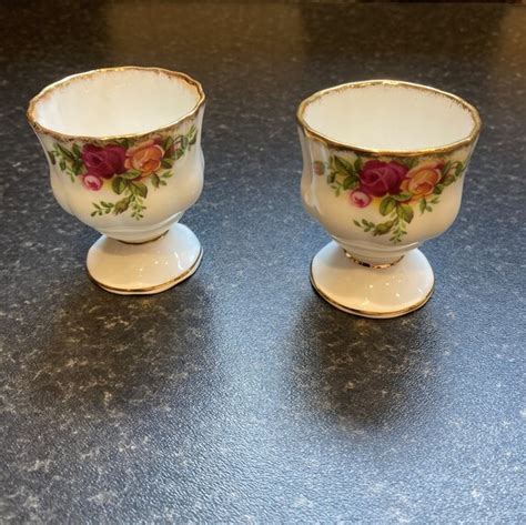 Royal Albert Old Country Roses Egg Cups Etsy