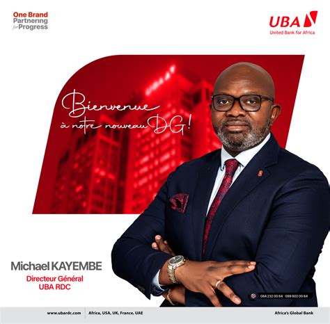 Michael Kayembe Nouveau Directeur Général De Uba Rdc