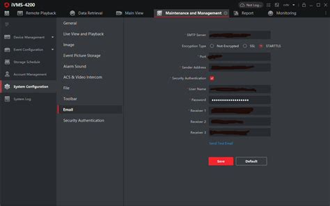Problem Sending Receiving Alarm Emails IP CCTV Forum For IP Video Network Cameras CCTV