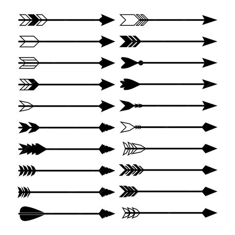 Vintage Classic Arrows Vector Illustration Premium Vector