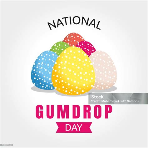 National Gumdrop Day Vector Illustration Suitable For Greeting Card