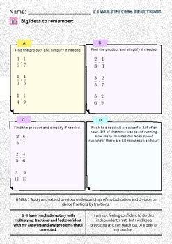 Practice Multiplying Dividing Fractions Mixed Numbers By EdTechAndTeach