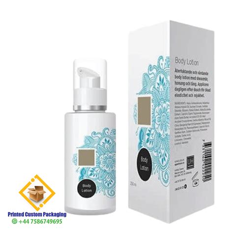 Custom Lotion Boxes Printed Custom Packaging
