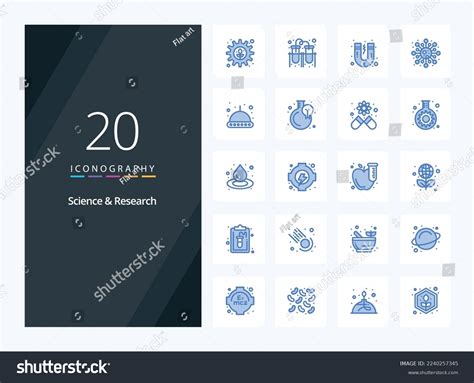 20 Science Blue Color Icon Presentation Stock Vector Royalty Free 2240257345 Shutterstock