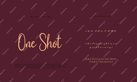 Premium Vector Handwritten Script Font Hand Drawn Brush Style Modern