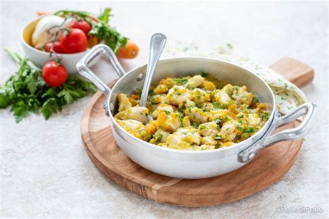 Bocconcini Di Pollo In Padella Con Salsina Alle Verdure