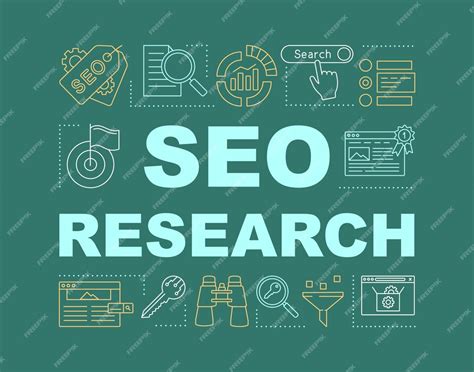 Seo研究ワードコンセプトバナー。デジタルマーケティング戦略。 Webコンサルティング、監査、ランキング。プレゼンテーション、ウェブサイト