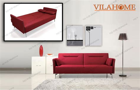 Sofa Giường Màu đỏ Nội Thất Vilahome
