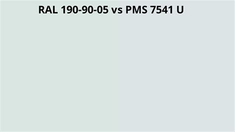 Ral 190 90 05 Vs Pms 7541 U Ral Colour Chart Uk
