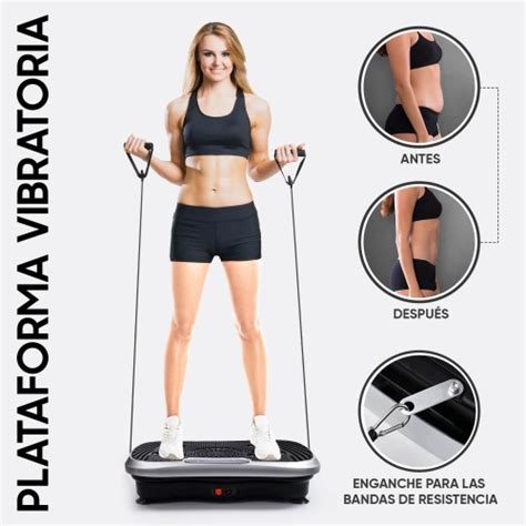 Plataforma Vibratoria Fitness Dispositivo Máquina de Ejercicio y Masajes