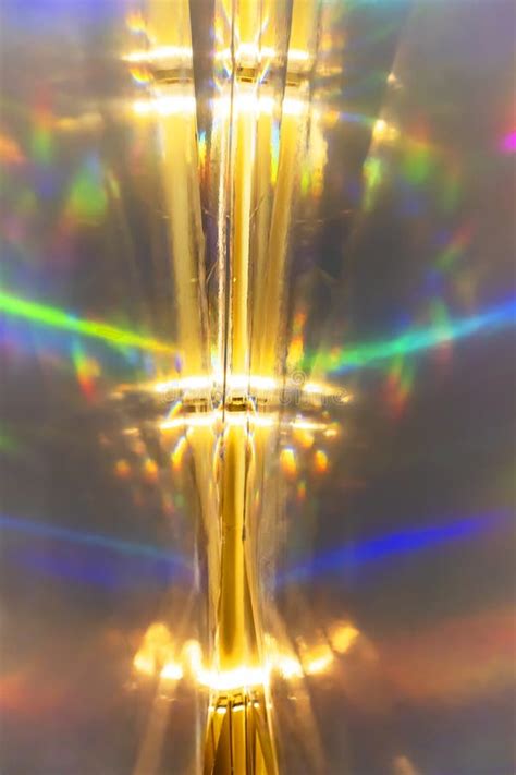 Abstract Rainbow Multicolored Reflection Background From Shiny