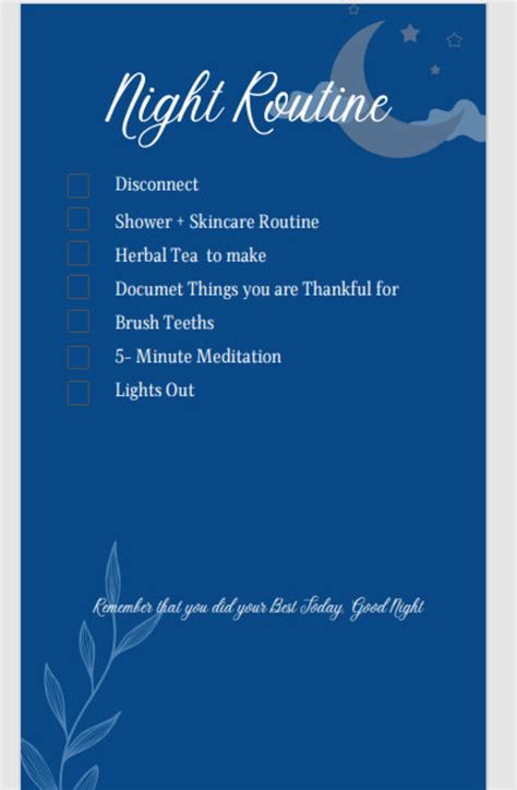 Daily Routine Checklist Etsy