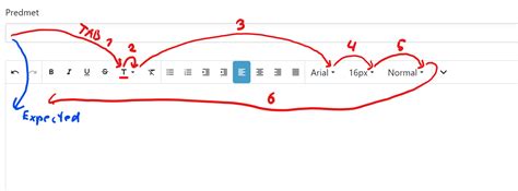 Navigating Using Tab Does Not Work As Expected For Html Editor · Issue