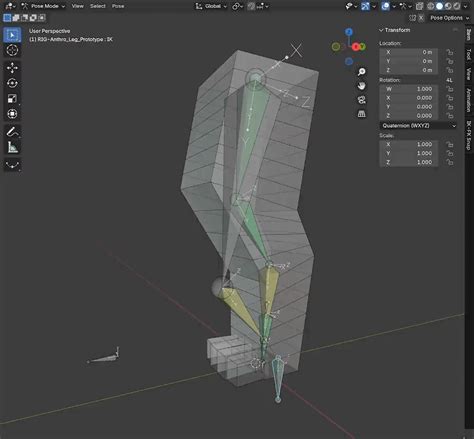 Prototype Anthro Leg Rig Works In Progress Blender Artists Community