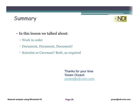 Network Analysis Using Wireshark Lesson 1 Introduction To Network