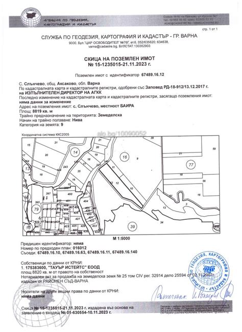 Слънчево Продава земеделска земя Земеделска земя 174163 кв м трета категория Земеделска земя